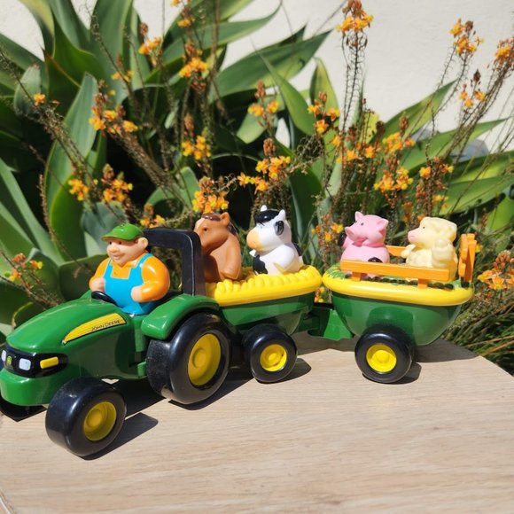 Fisher-Price | Toys | John Deere Animal Hayride Tractor Toddler Toy ...